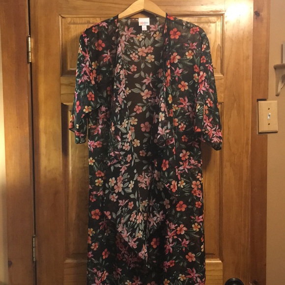 LuLaRoe | Tops | Tropical Floral Sheer Kimono | Poshmark